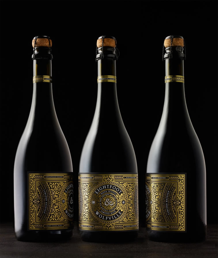 etiketa za vino grafički dizajn lightfoot wolfville