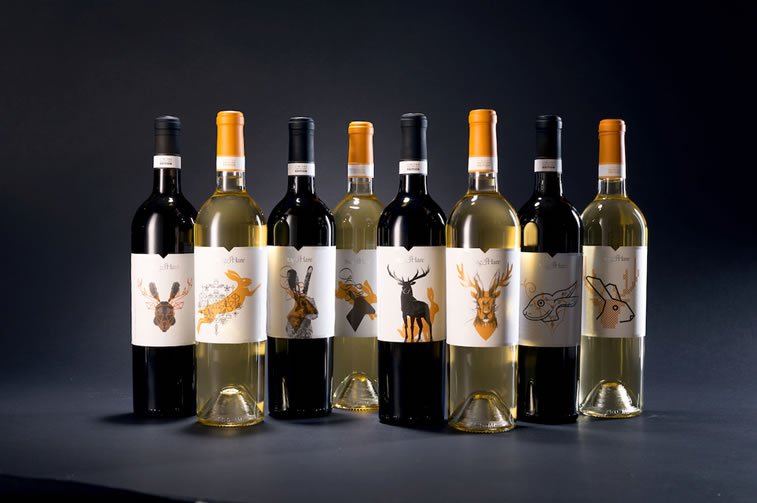 dizajn etikete za vino stag and hare