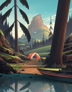 Digital illustrations of Brian Edward Miller