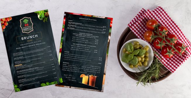 Restoranski meniji i jelovnici – 15 odličnih primera