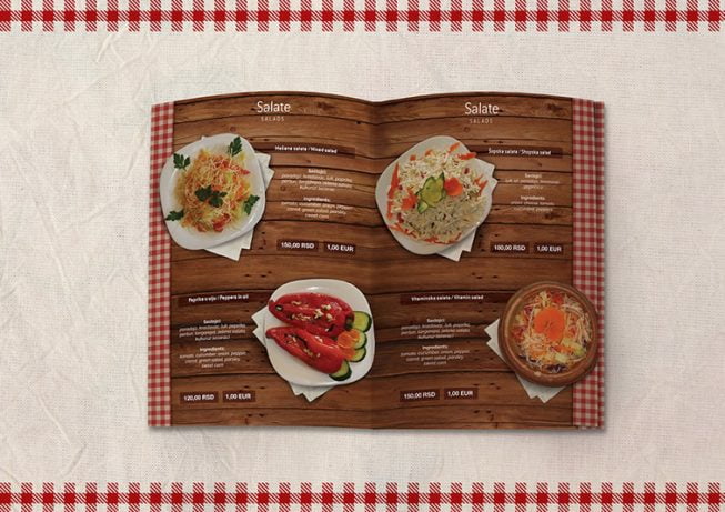 Restoranski meniji i jelovnici – 15 odličnih primera
