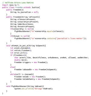 Code Poetry: Poems Written in Programming Languages