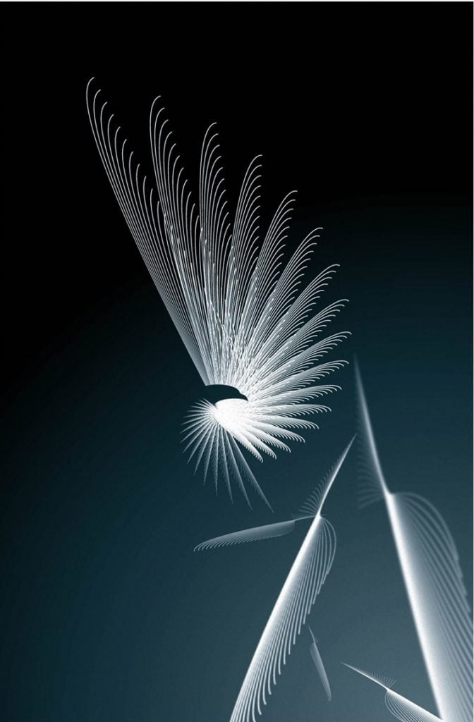 Ilustracije Andrea Mininija kreirane efektom moare