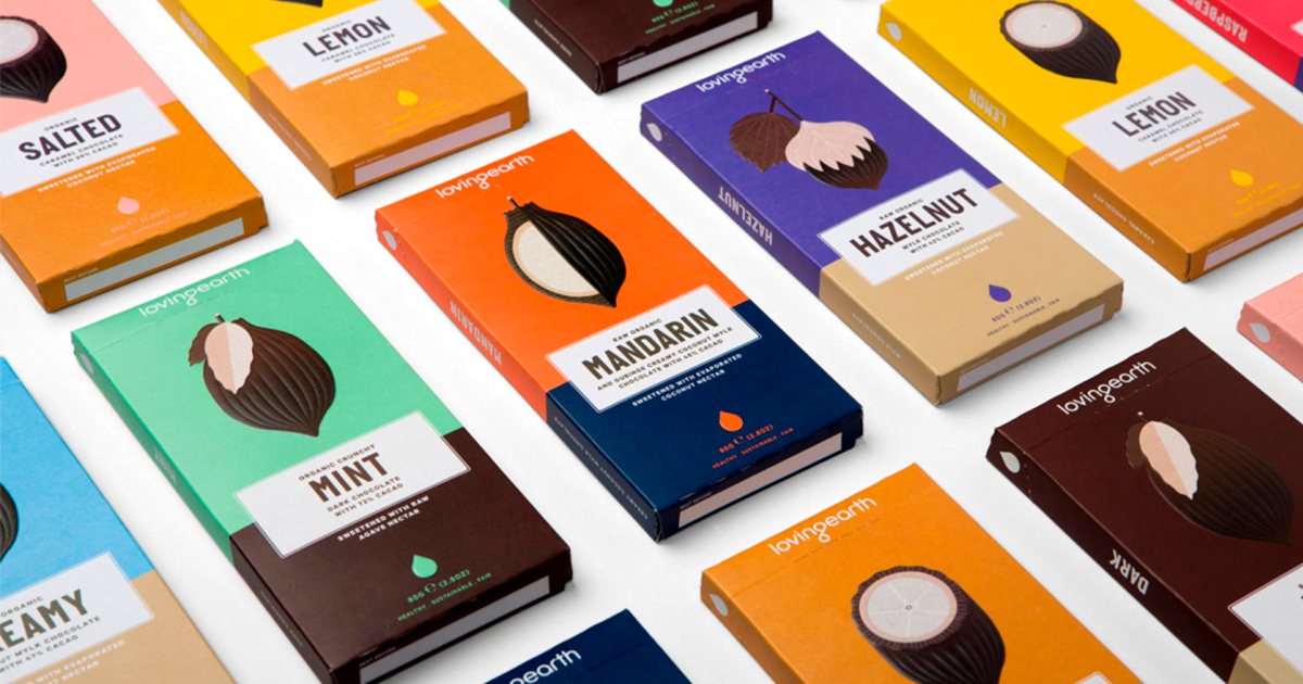 Dichromatic packaging design examples