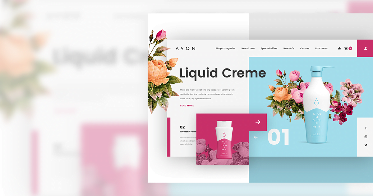 Excellent examples of website redesign concepts