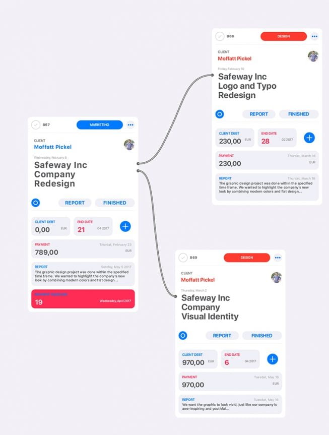 Free to Download Project Management App UI Design Concept