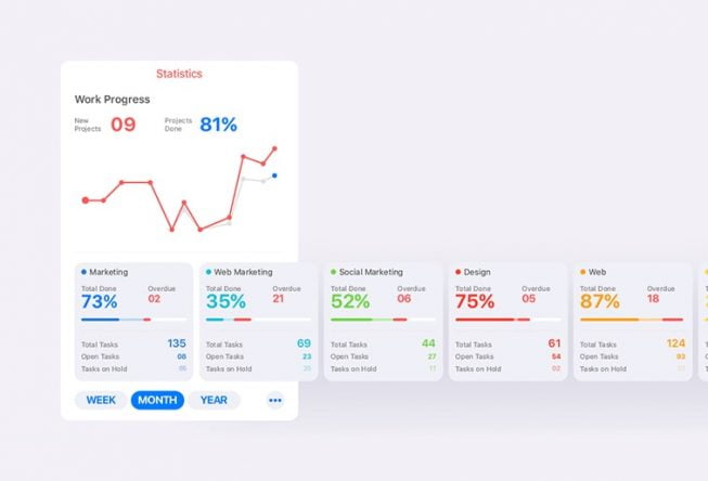 Free to Download Project Management App UI Design Concept
